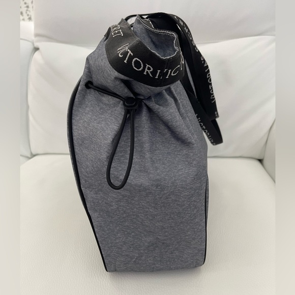 Victoria's Secret | Bags | Nwt Victorias Secret Logo Gray Marl Tote Gym Bag | Poshmark